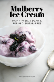 Mulberry Ice Cream (vegan & refined sugar-free) – Love Chef Laura