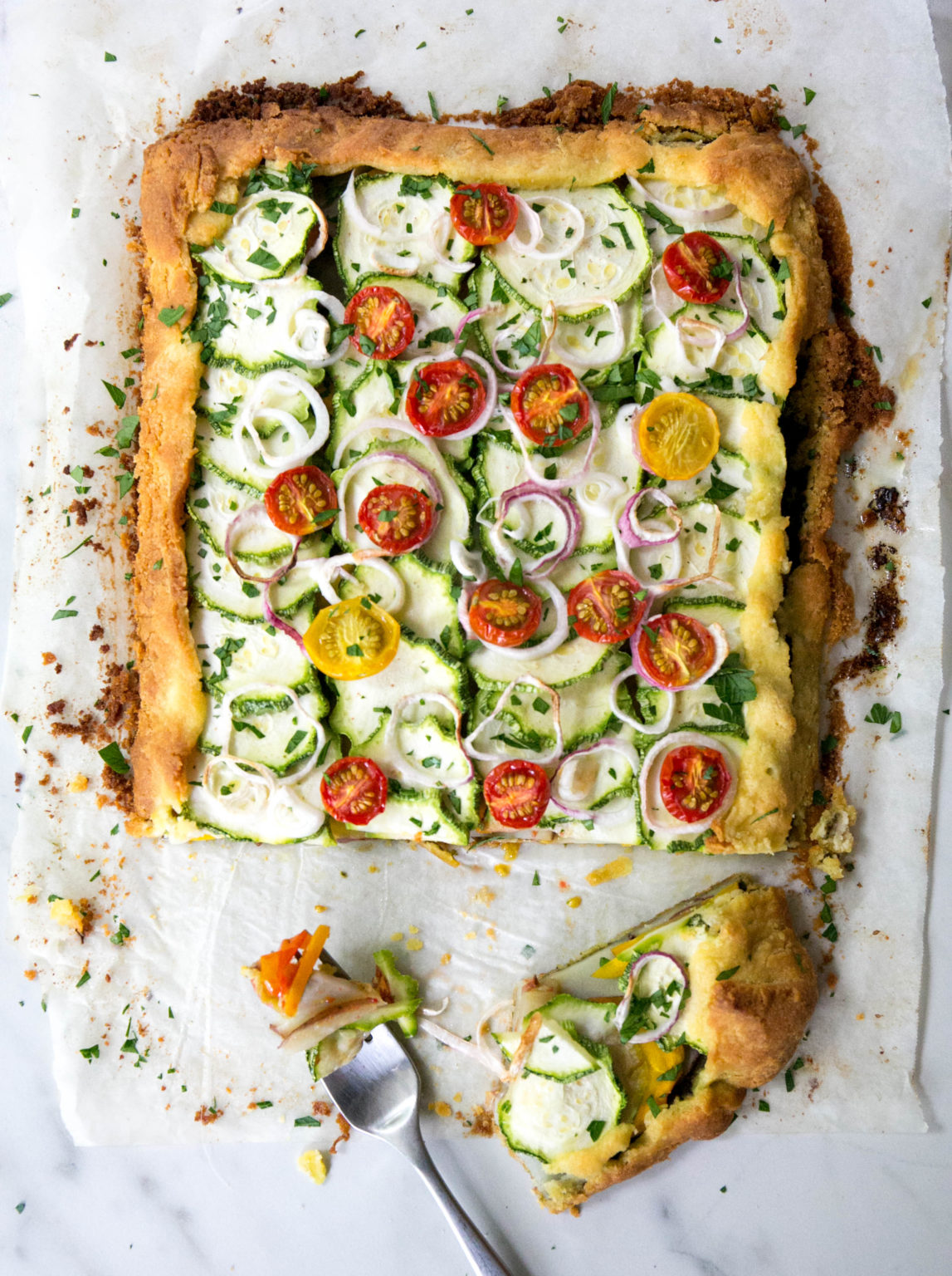 Zucchini Flatbread (gluten-free & grain-free) – Love, Chef Laura
